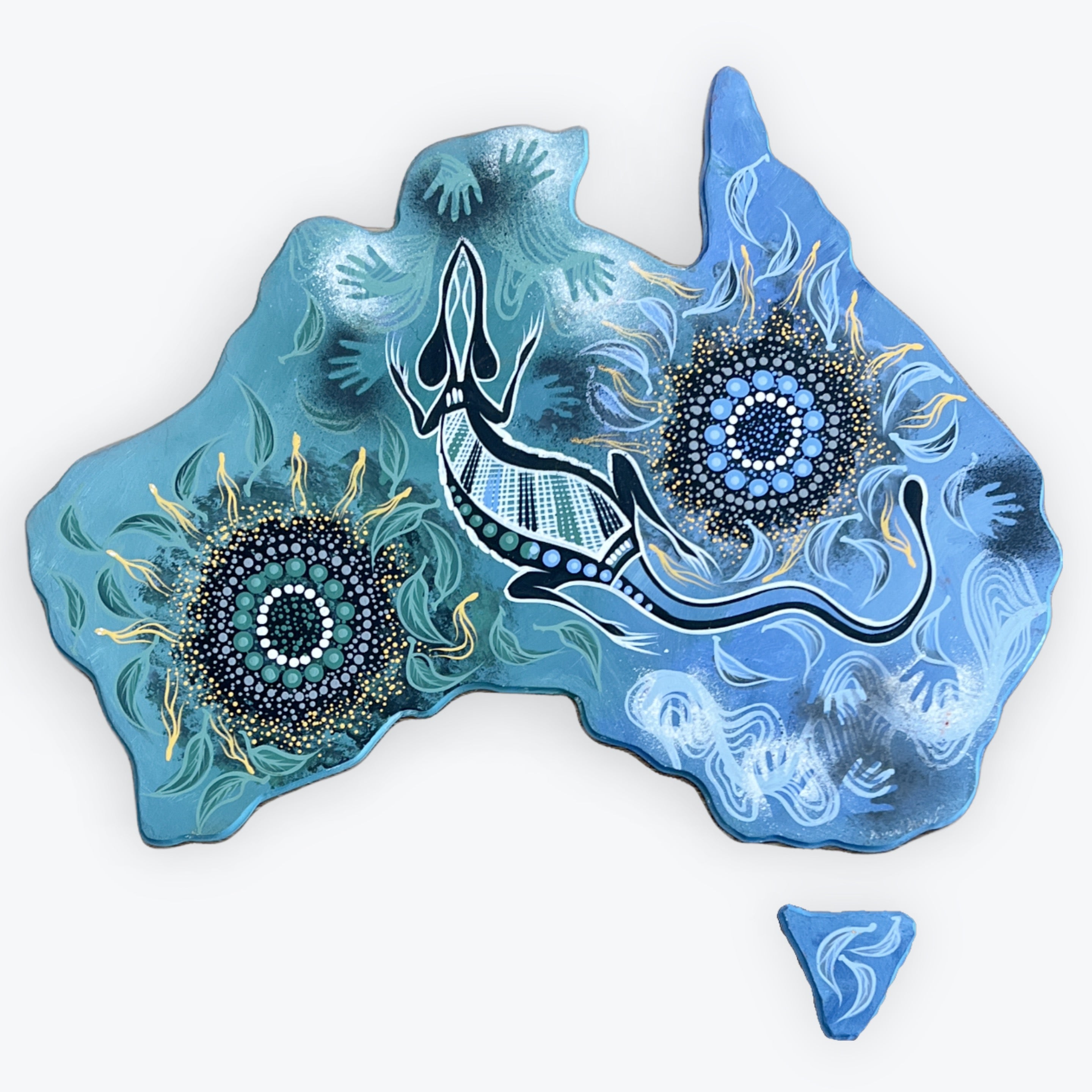 Goanna - Australian Map | Outback Arts