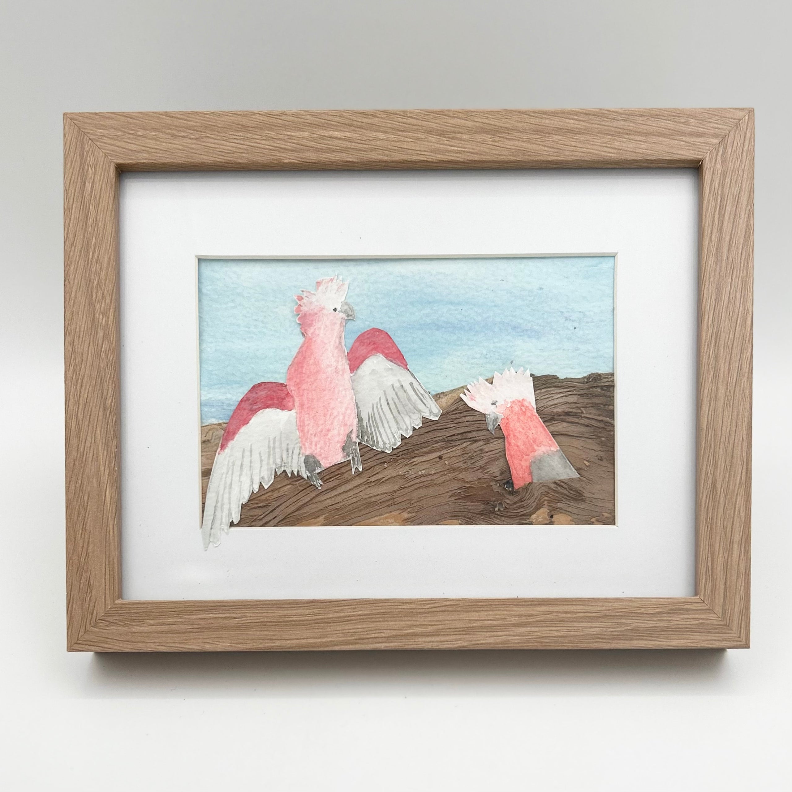 Paperbark & Watercolour Artwork Framed | Outback Arts